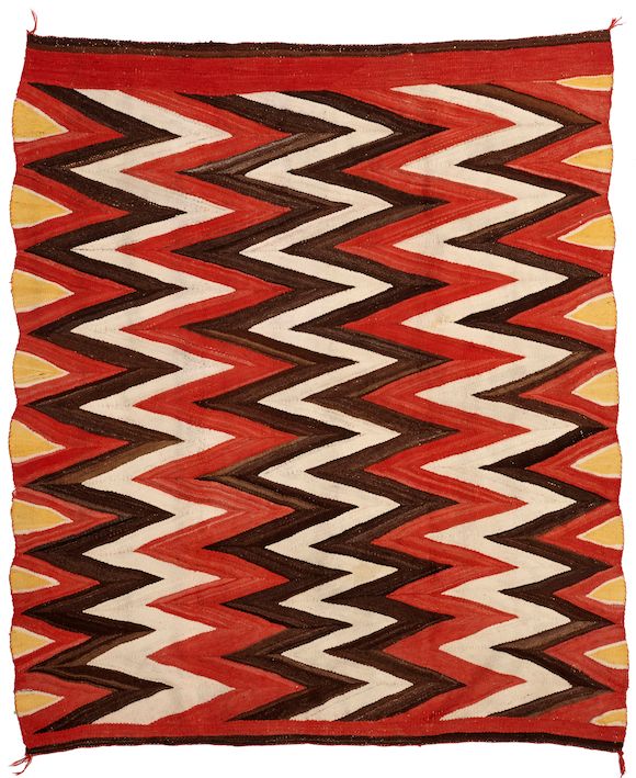 Bonhams : A Navajo wedge-weave blanket