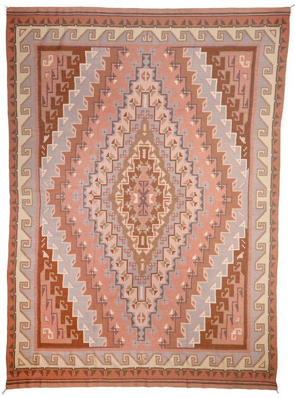 Bonhams : A large Navajo Burntwater rug