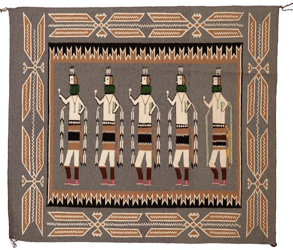 Bonhams : A Navajo Yeibichai rug
