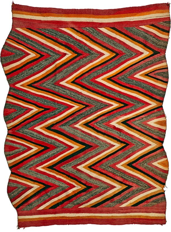 Bonhams : A Navajo wedge-weave blanket