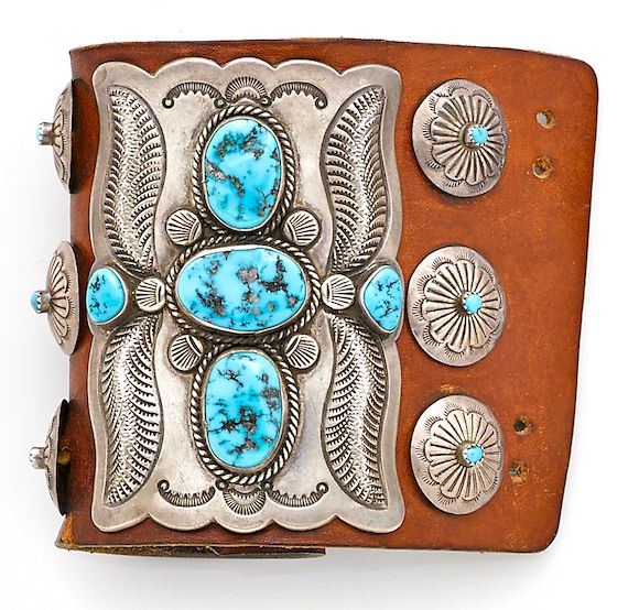 Bonhams : A Navajo bow guard