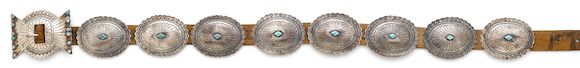 Bonhams : A Navajo concha belt