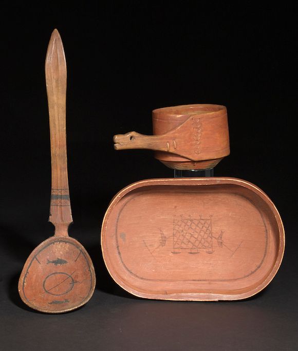 Bonhams : Three Eskimo utilitarian items