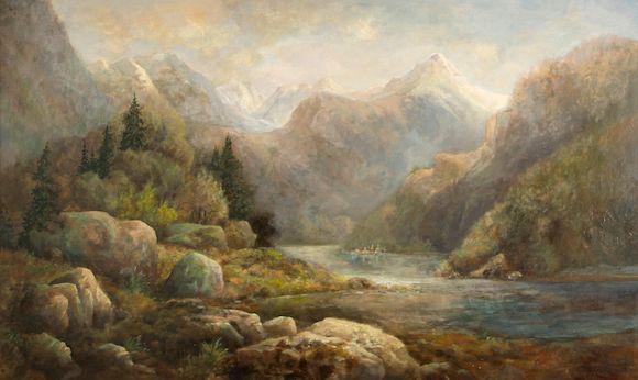 Bonhams : Henry Koch (American, 1846-1906) Königssee, Bavarian Alps 19 ...