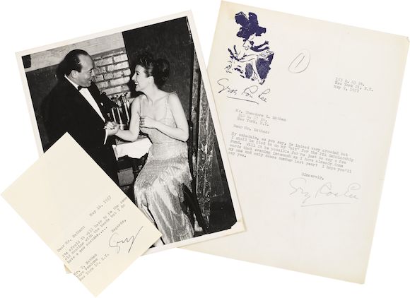 Bonhams : CELEBRITY CORRESPONDENCE TO THEODORE NATHAN. This lot ...
