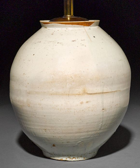 Bonhams : A white glazed porcelain jar Joseon dynasty, 18th century