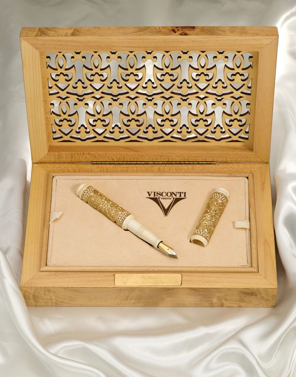 Bonhams : VISCONTI: Taj Mahal H.R.H. Ancient Ivory, 18K Gold & Diamonds ...