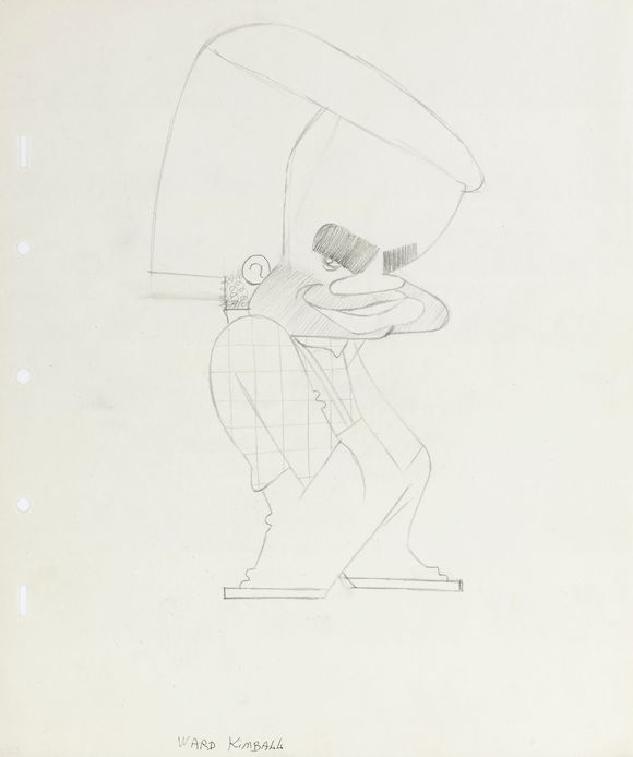 Bonhams : A collection of twelve T. Hee caricature drawings
