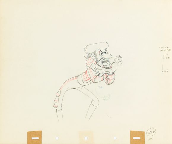 Bonhams : A Walt Disney Studios animation drawing from Ferdinand the Bull