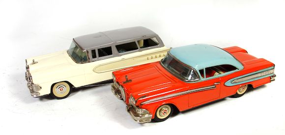 Bonhams : Edsel Tin Friction Vehicles