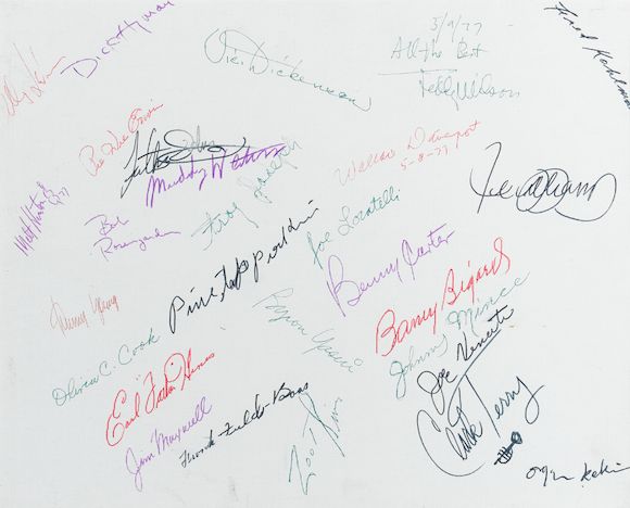 Bonhams : A collection of jazz and blues musician signatures