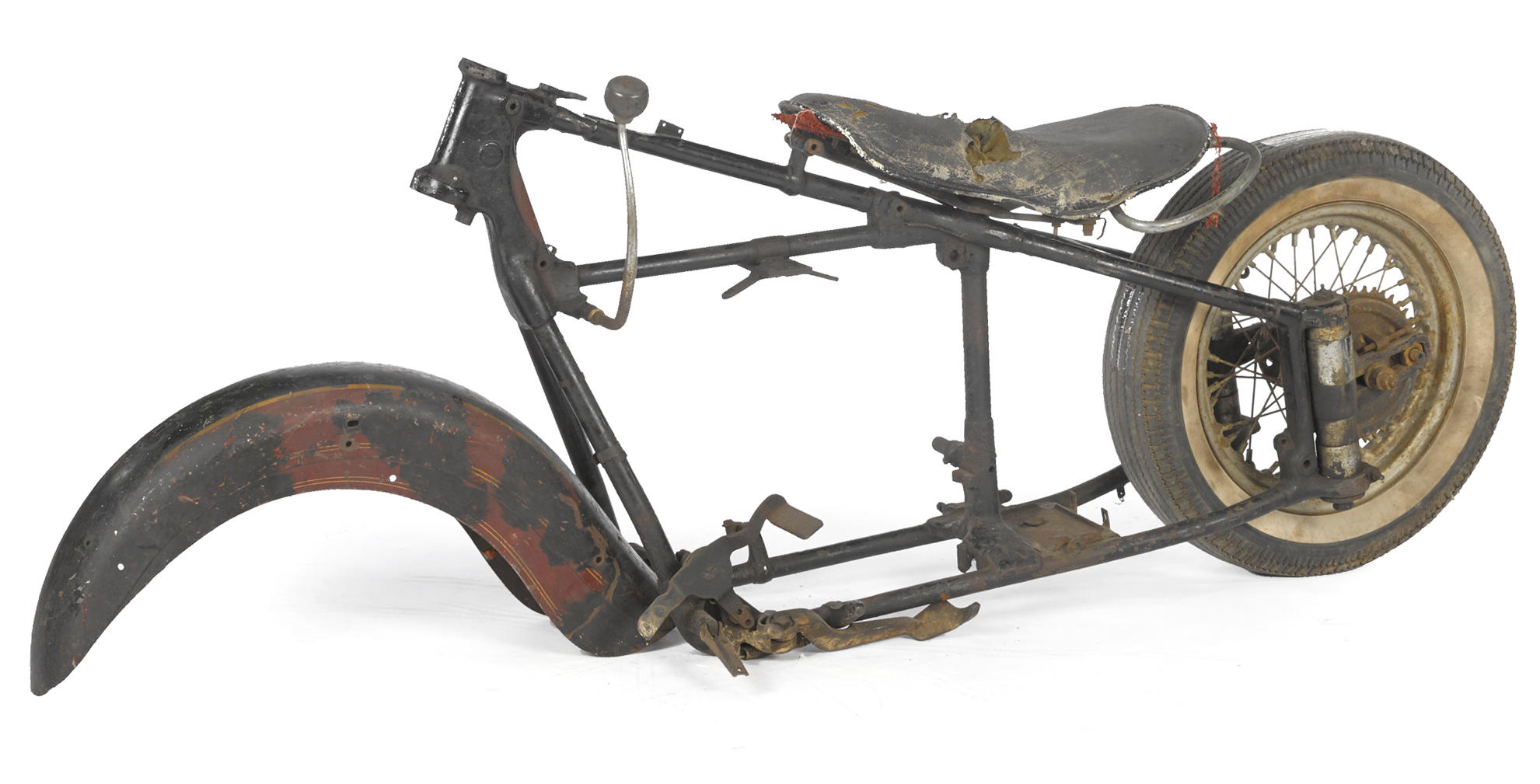 Bonhams Cars : An Indian Chief frame with associated parts,