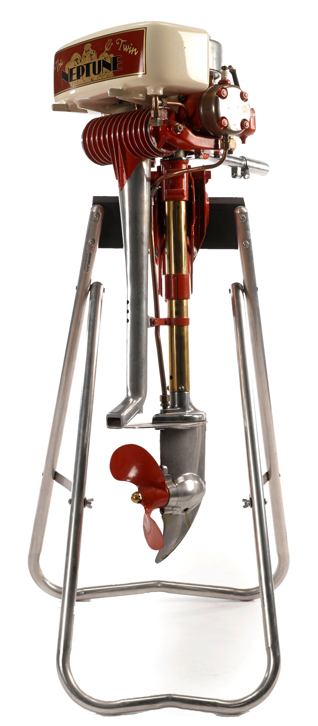 Bonhams Cars : A finely restored 1939 Neptune 4hp outboard motor,