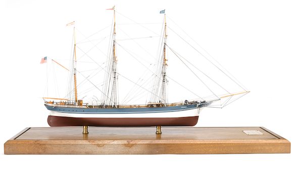 Bonhams : A model of the ship Elissa31-1/2 x 12 x 19-1/2 in. (80 x 30.4 ...