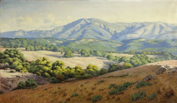 Bonhams : Louis Edward Rea (1868-1927) Mount Hood from near the ruins ...