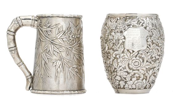 Bonhams : Two Chinese Export silver presentation vessels by various ...