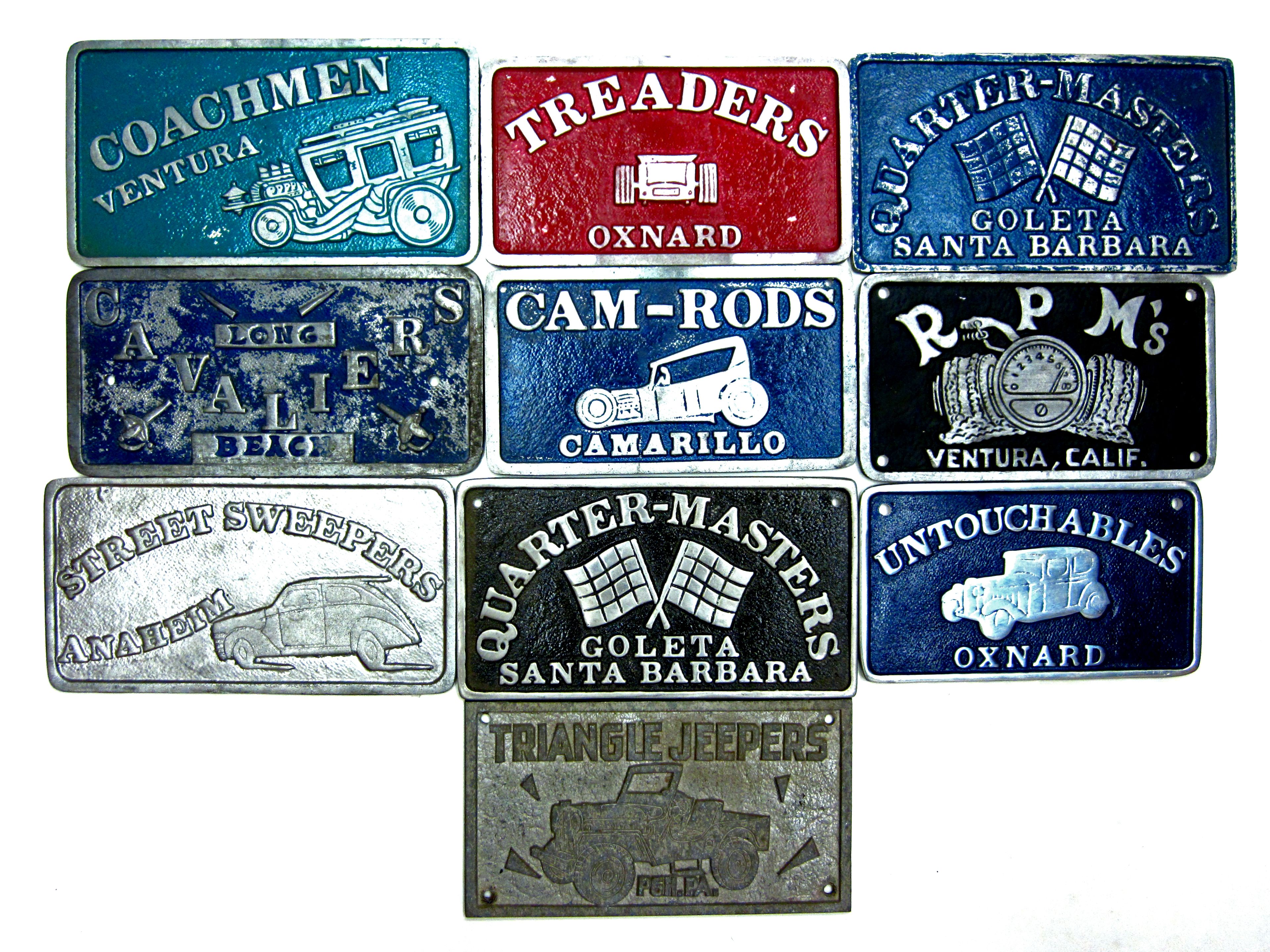 Bonhams Cars : A collection of vintage car club plaques or plates from ...