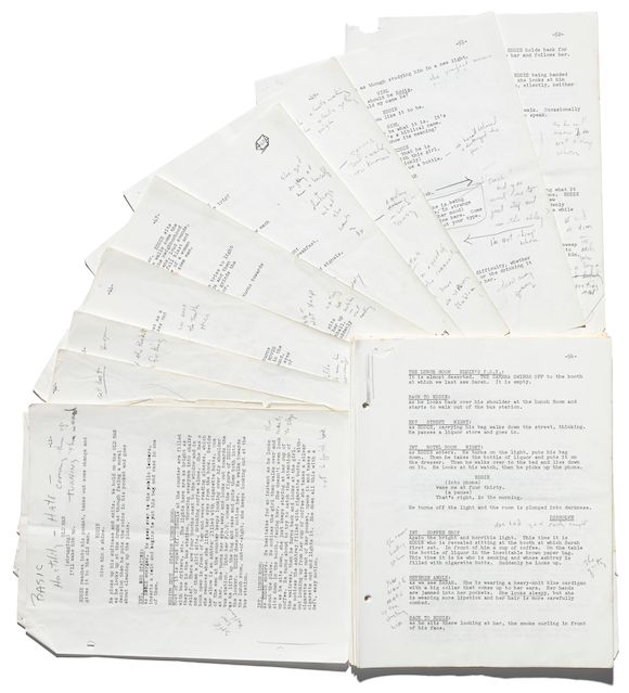 Bonhams Piper Lauries Script For The Hustler