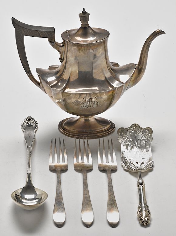 Bonhams : An assembled group of American sterling silver flatware and ...