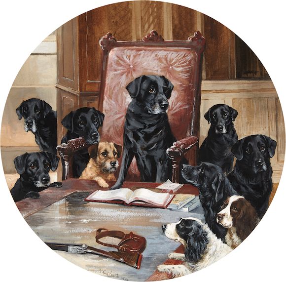 Bonhams : Reuben Ward Binks (British, 1880-1950) Seasonal resolutions ...