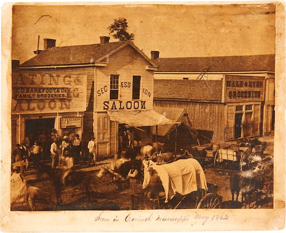 Bonhams : CORINTH, MISSISSIPPI IN 1862. Albumen print photograph, 6 15/ ...