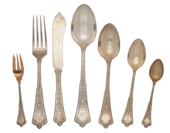 Bonhams : An assembled American sterling silver part flatware service ...