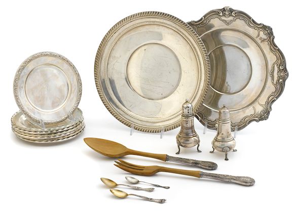 Bonhams : An assembled group of American sterling silver hollowware and ...