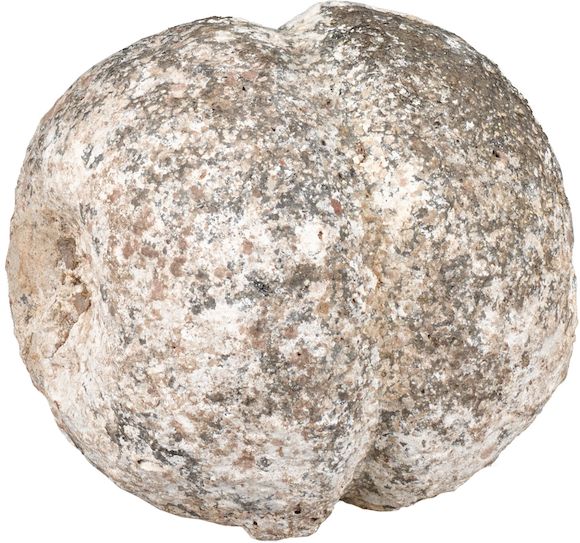 Bonhams : Large Round Grooved Sinker, Hawaiian Islands