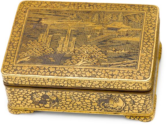 Bonhams : A small inlaid iron box and cover Meiji period (late 19th ...
