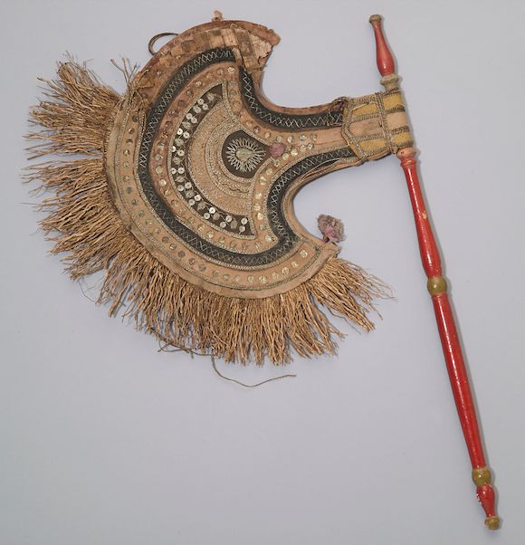 Bonhams : A Jain ceremonial fan East India, 19th century