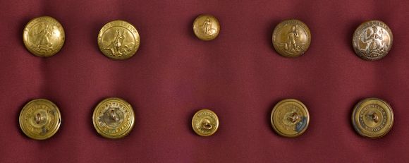 Bonhams : A lot of five State of Virginia buttons