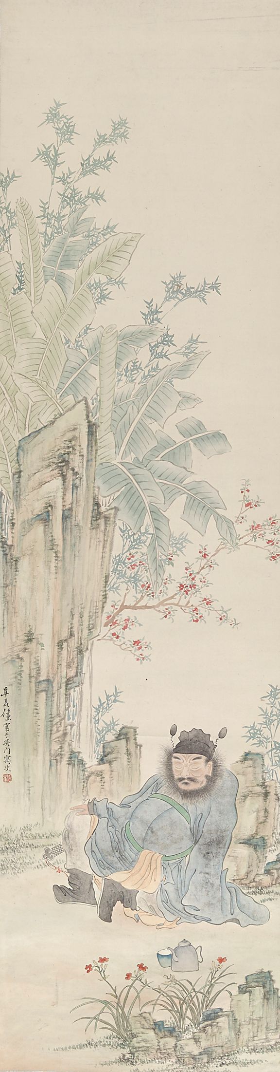 Bonhams : Attributed to Ren Xun (1834-1893) Zhong Kui