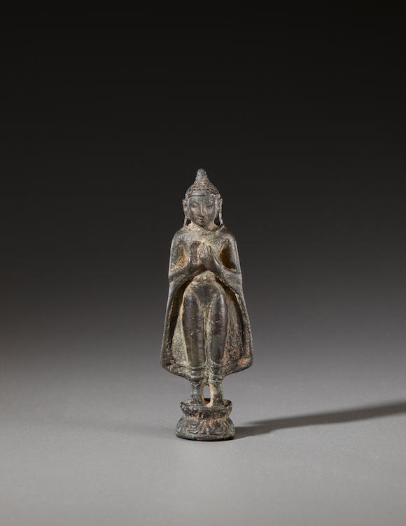Bonhams A Copper Alloy Figure Of Buddha Burma Pagan Period Circa
