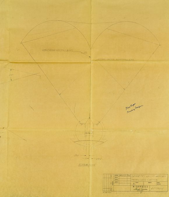 Bonhams : MERCURY PARAGLIDER CONCEPT BLUEPRINT—SIGNED.