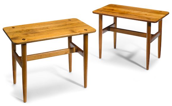 Bonhams : Sam Maloof (American, 1916-2009) A pair of end tables, 1984