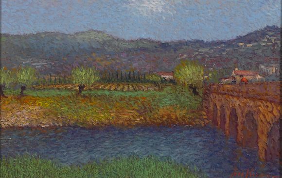 Bonhams : Jean Vollet (French, born 1935) La Camandre 10 3/4 x 16 1/4in.