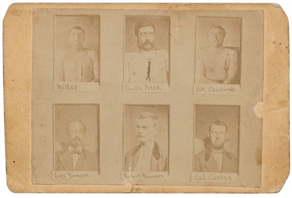 Bonhams : JAMES-YOUNGER GANG. Albumen print carte-de-visite, 2 7/16 x 3 ...