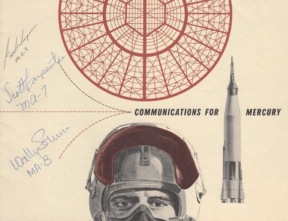 Bonhams : EARLY MERCURY COMMUNICATIONS AND TRACKING BOOKLET—SIGNED ...
