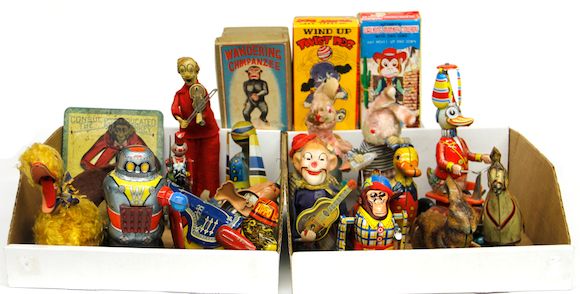 Bonhams : Comical Japanese clockwork toys