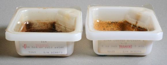 Bonhams : COFFEE OR TEA SPACE SHUTTLE DRINK CONTAINERS.