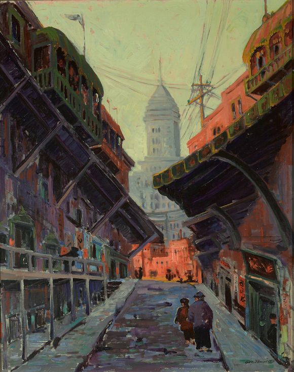 Bonhams : George Demont Otis (American, 1879-1962) Ferguson Alley ...