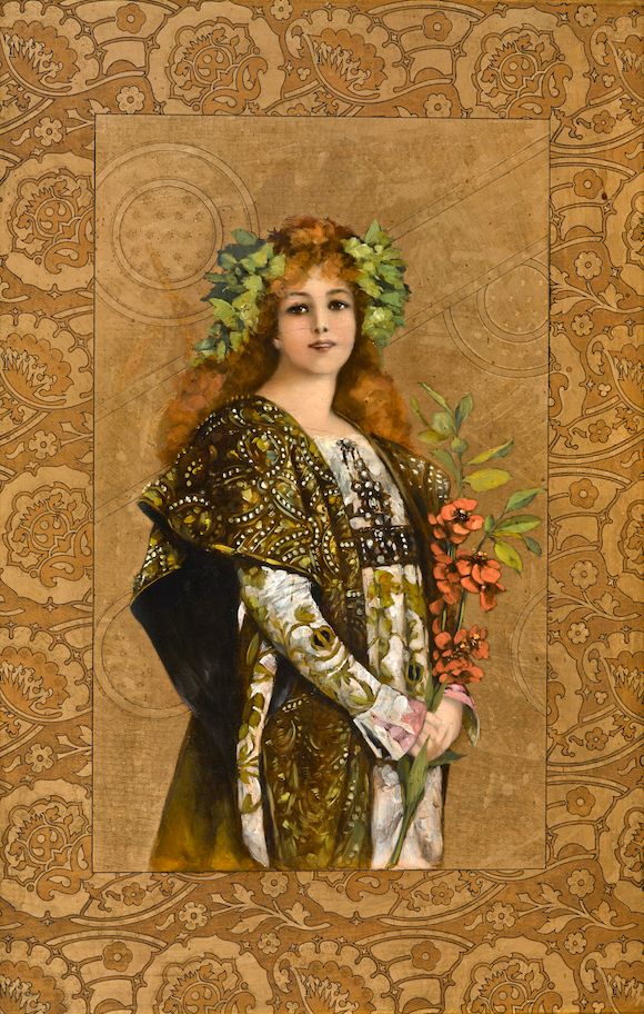 Bonhams : French School, 19th Century Portrait of Sarah Bernhardt in ...