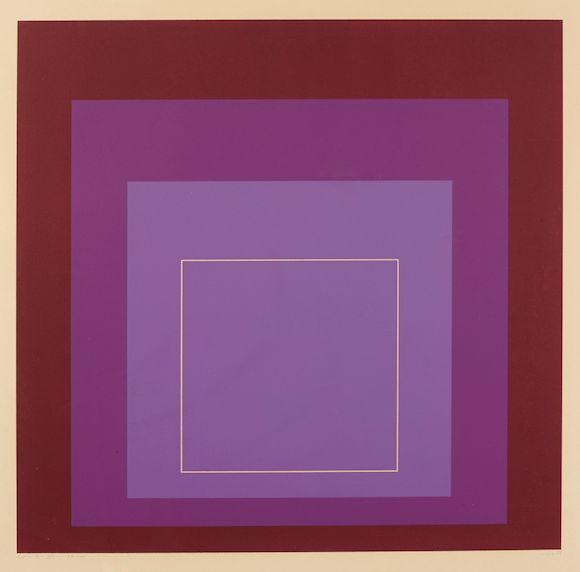 Bonhams : Josef Albers (1888-1976); White Line Square XI, from White ...