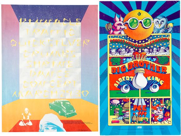 Bonhams : A pair of Pinnacle posters for Traffic and Big Brother and ...