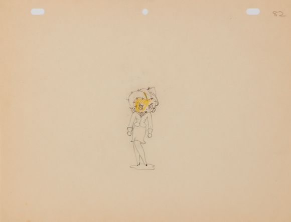 Bonhams : A Fleischer Studios animation drawing from Judge for a Day