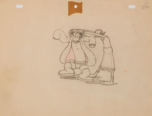 Bonhams : A Fleischer Studios animation drawing from Dizzy Divers