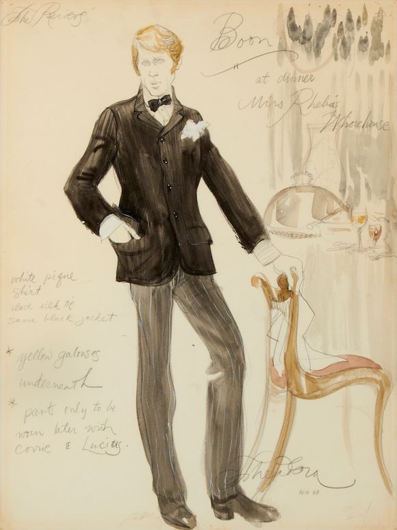 Bonhams : A Theadora Van Runkle costume design for Steve McQueen for in ...