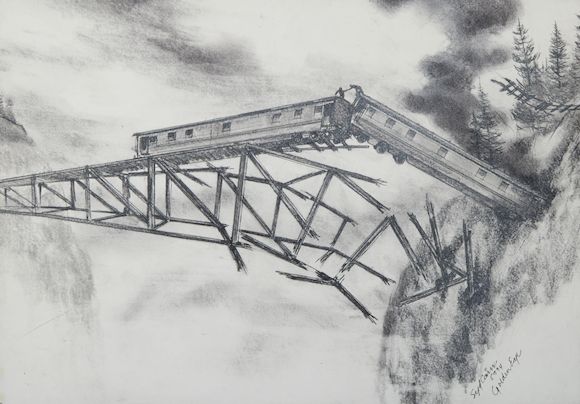 Bonhams : A Syd Cain production drawing for GoldenEye