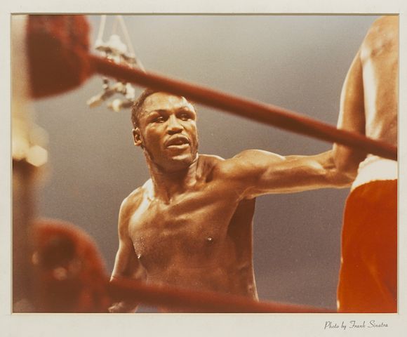 Bonhams : A Frank Sinatra photograph of the Joe Frazier-Muhammad Ali ...