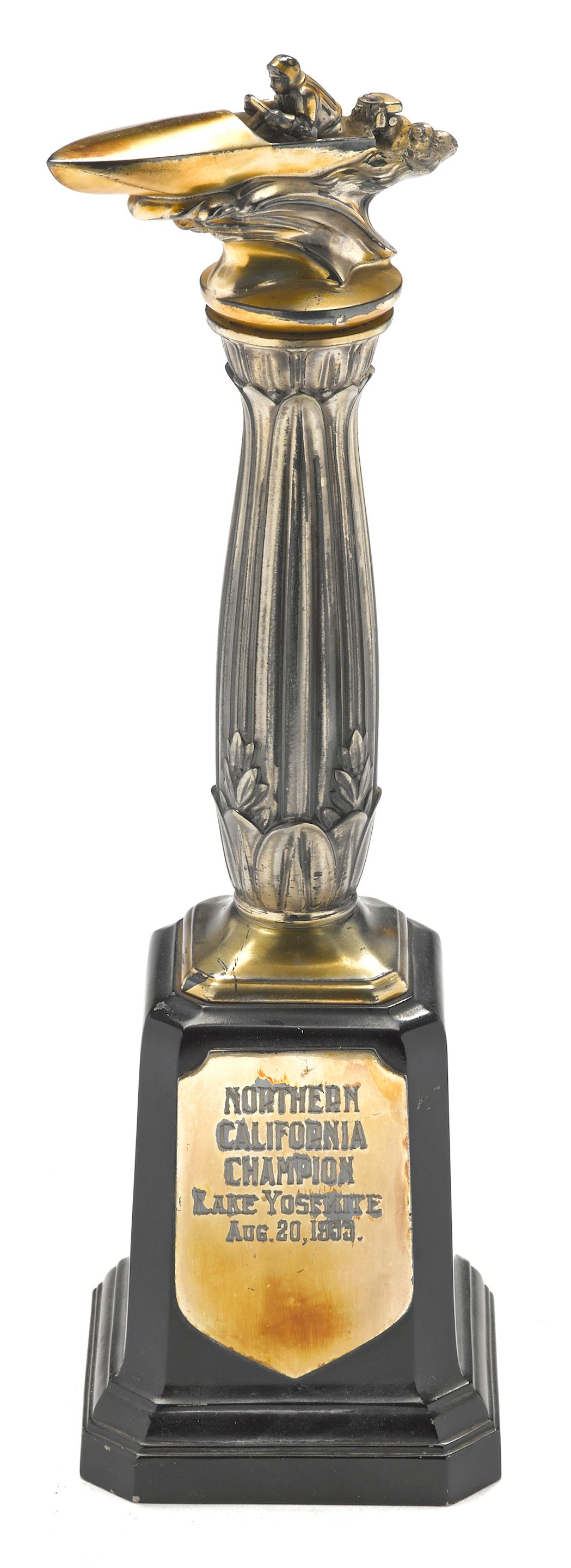 Bonhams Cars : A 1933 Northern California speedboat champion trophy,